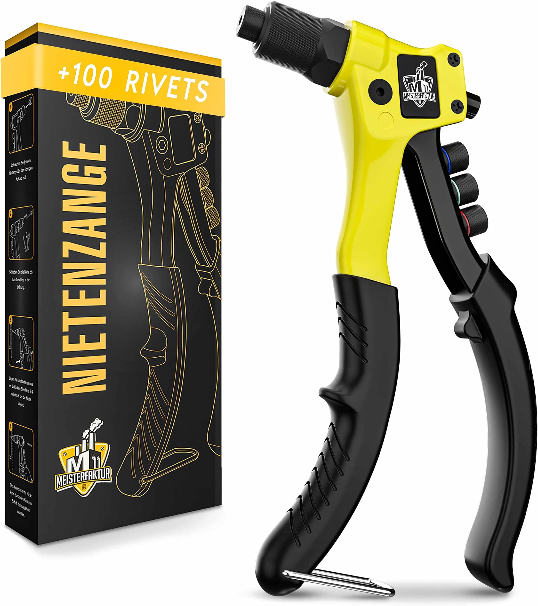 Meisterfaktur Pince à rivets professionnelle - Effort minimal - Pince à ...