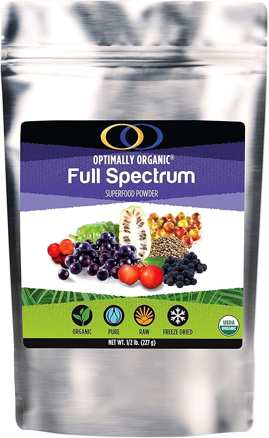 Amazon.com: Optimally Organic Raw Freeze Dried Full Spectrum Superfood ...