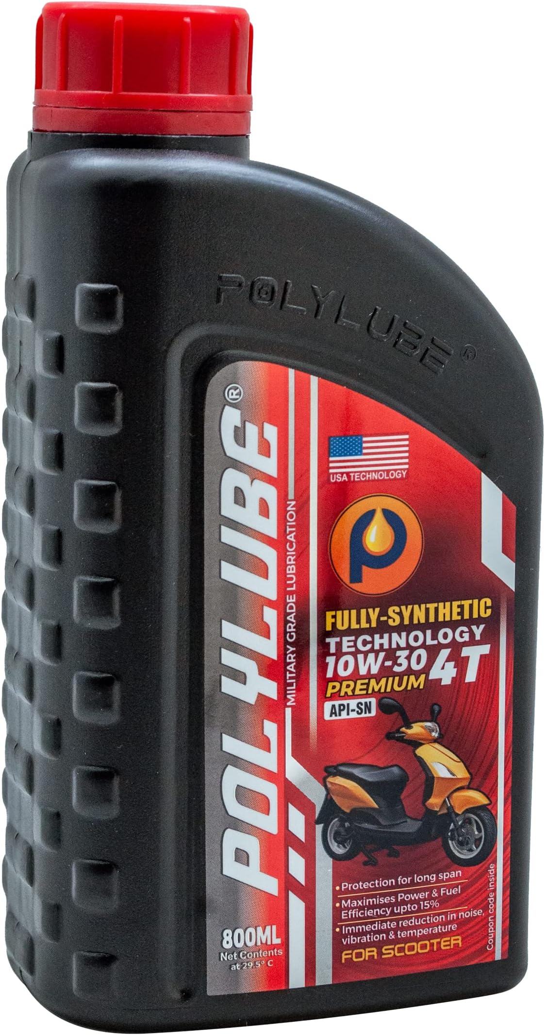 Polylube Military Grade Engine Oil 10W30 (800 ML Pack) : Amazon.in: Car ...