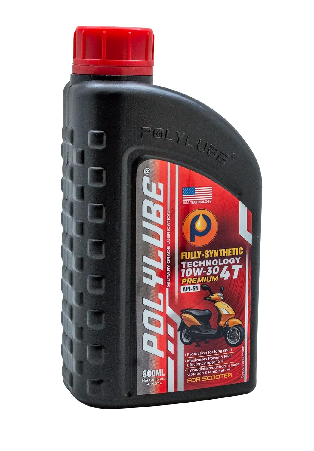 Polylube Military Grade Engine Oil 10W30 (800 ML Pack) : Amazon.in: Car ...
