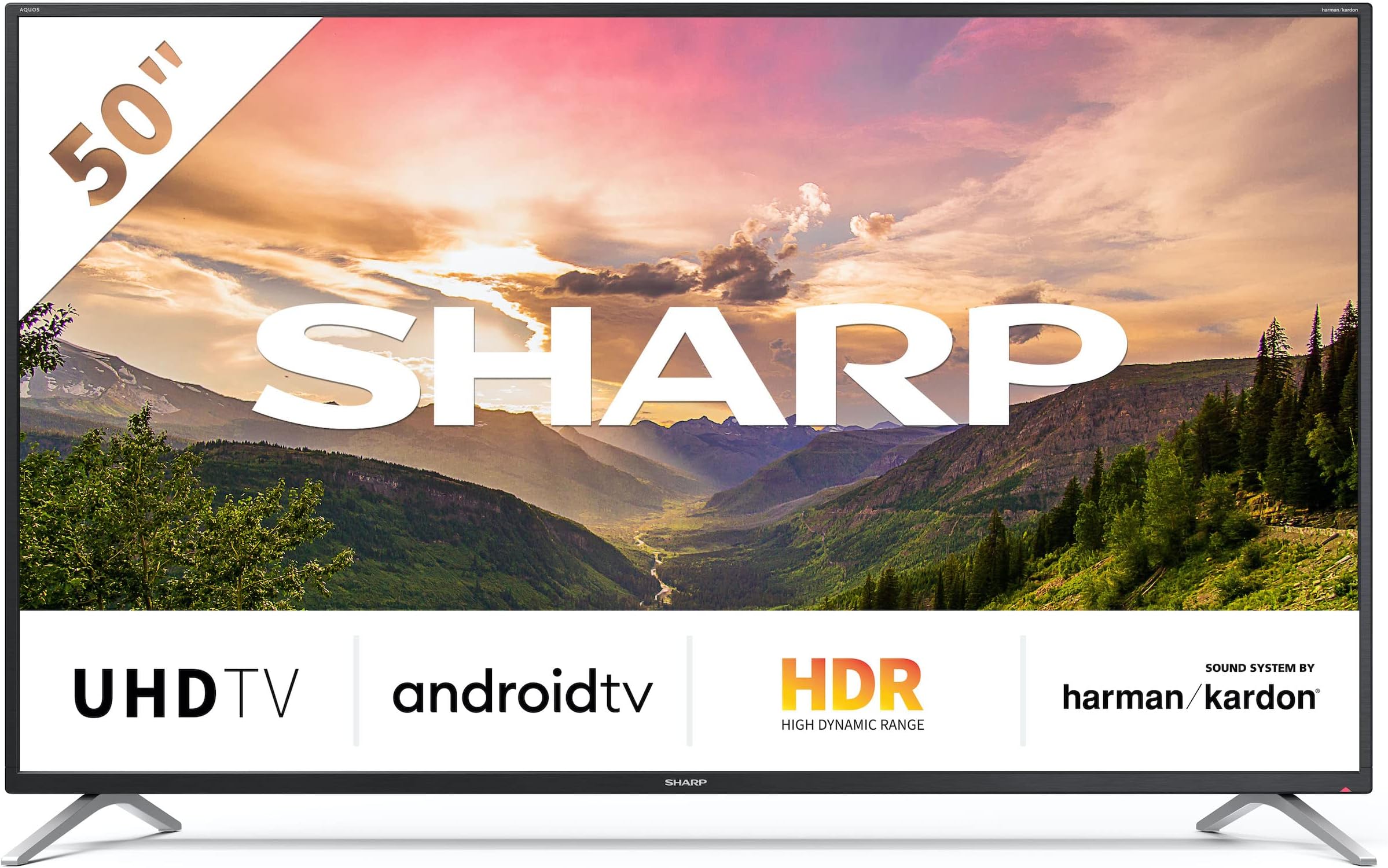 SHARP 50BL2EA Android TV 126 cm (50 Zoll) 4K Ultra HD LED Fernseher ...
