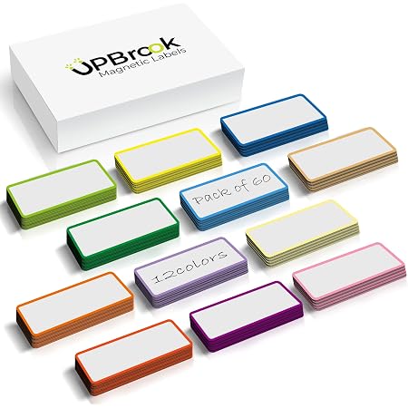 Amazon.com: 32 Pieces Strong Dry Erase Magnetic Labels 3.3" x 1.3 ...