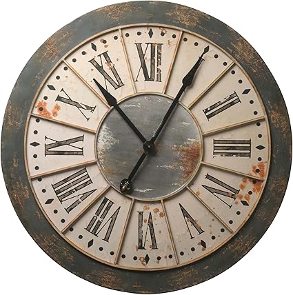 Amazon.com: Wilco Imports Round Wall Clock Large : Home & Kitchen