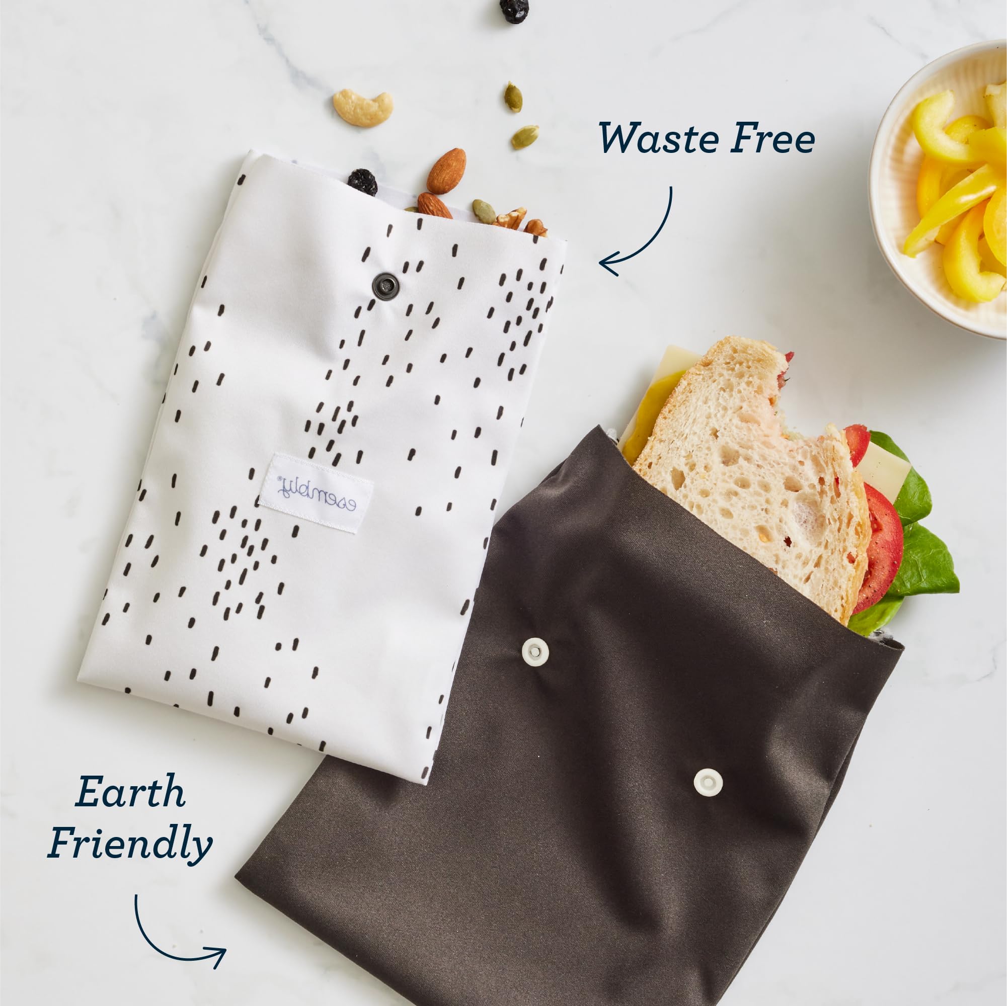 Snapklik.com : Esembly Snack + Sammy Pouches - Reusable Snack ...