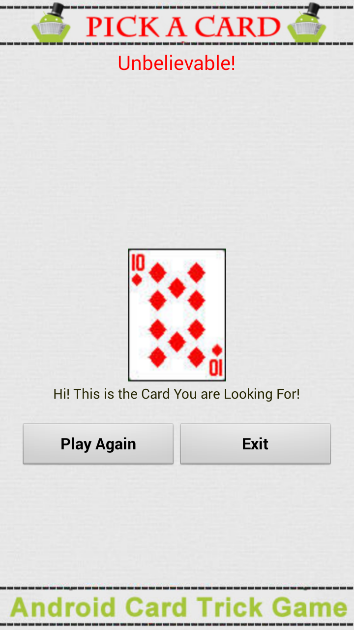 PICK A CARD MAGIC GAME! - App on Amazon Appstore