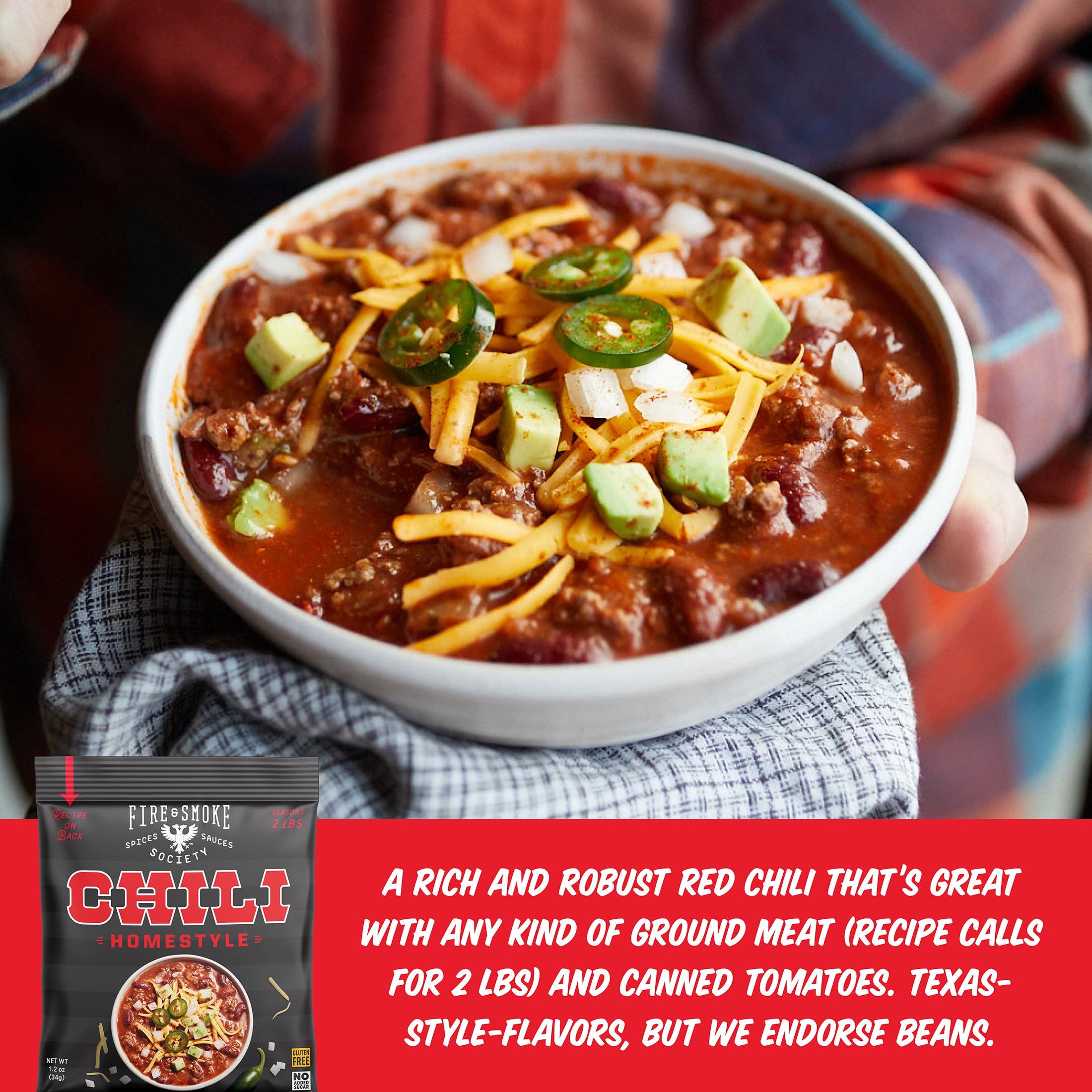Snapklik.com : Fire & Smoke Society Homestyle Chili Mix Chili Seasoning ...