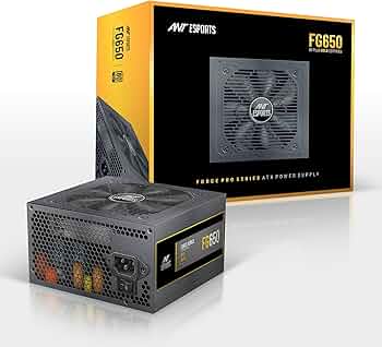 Ant Esports FG650 Force Series 80 Plus Gold Certified Power Supply/PSU ...