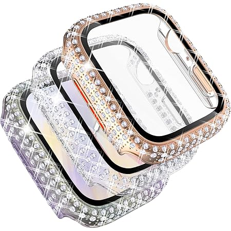 Amazon.com: Fullife 3-Pack Crystal Diamond Bling Cases Compatible with ...