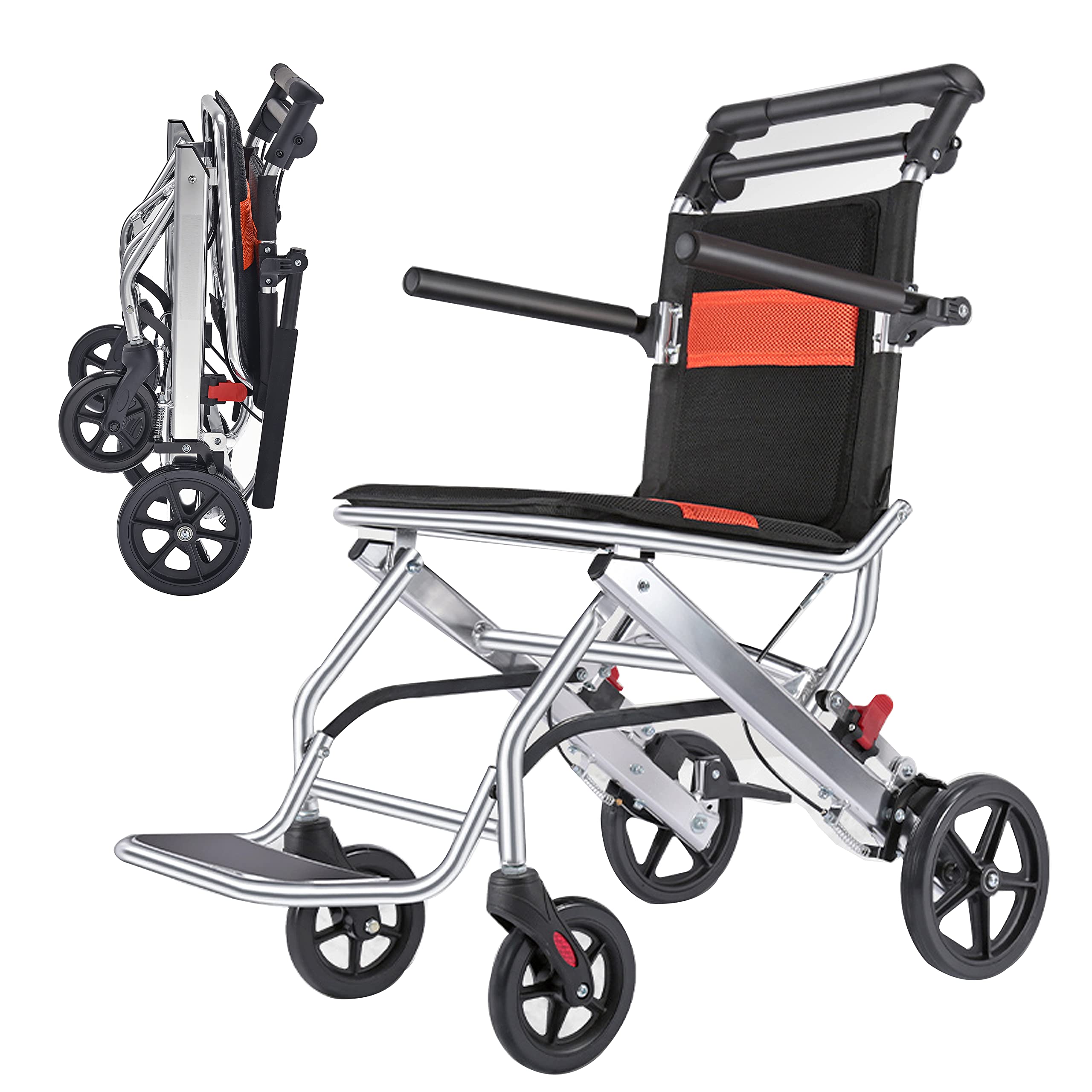 Buy Wisging Ultra Light Transport Wheelchair Folding Portable