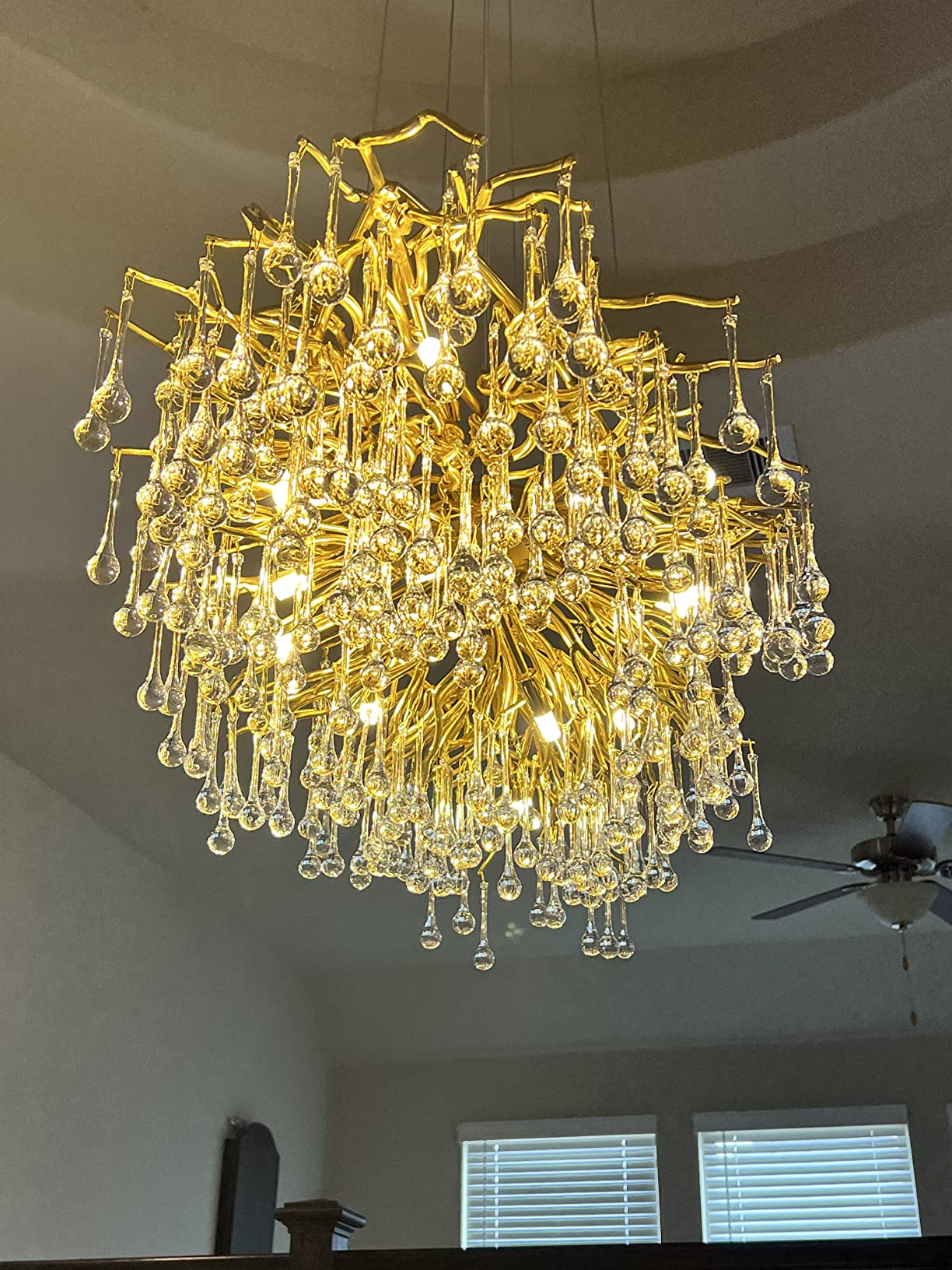 $41/mo - Finance Arotikee Crystal Chandelier Modern Farmhouse Crystal ...