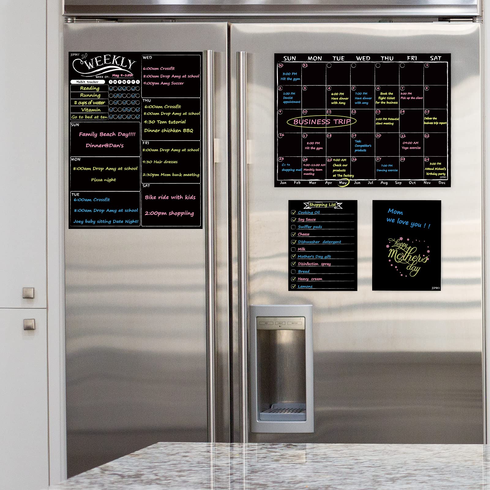 Snapklik.com : Magnetic Chalkboard Monthly Calendar - Weekly Planner ...