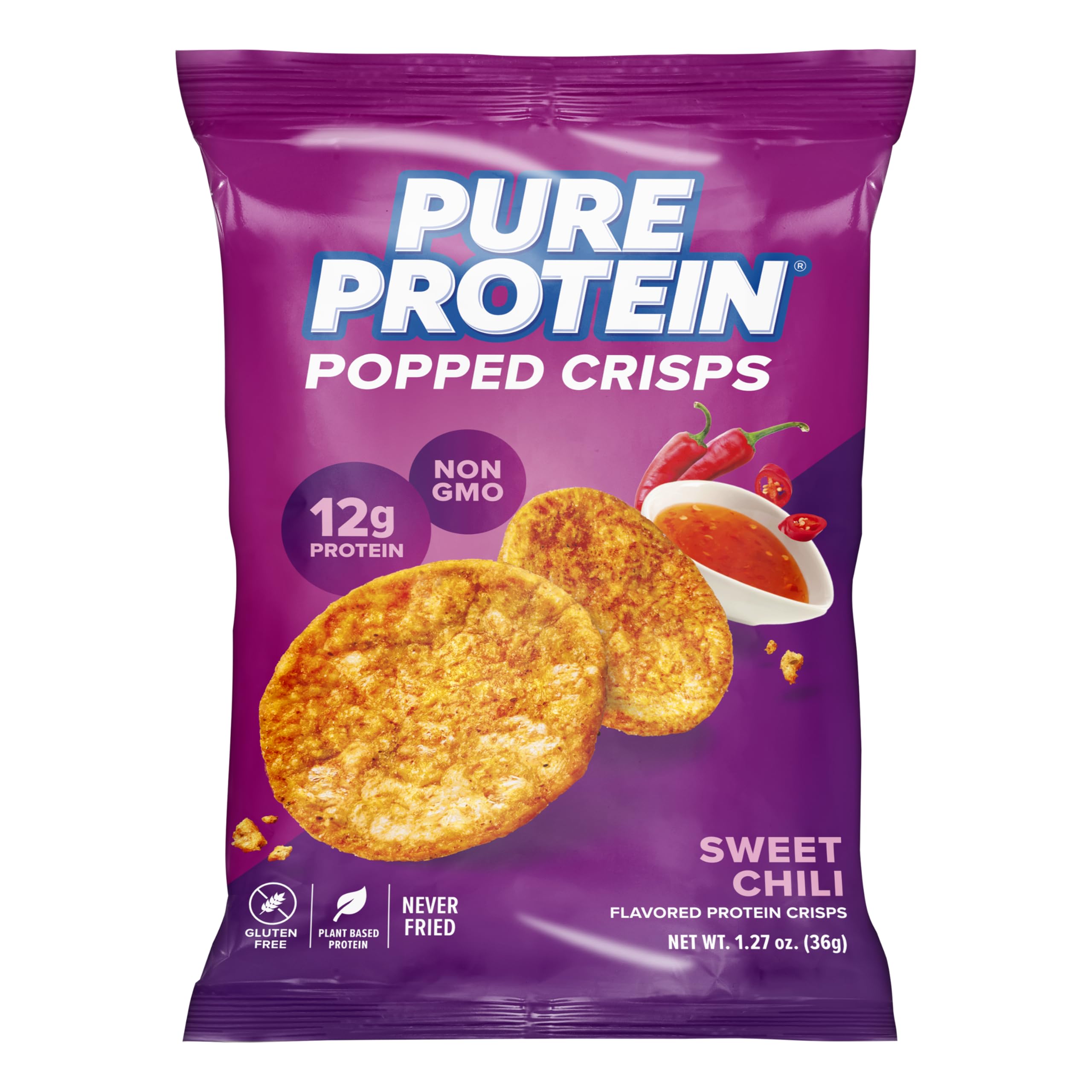 Snapklik.com : Popped Crisps, Sweet Chili, High Protein Snack, 12G ...