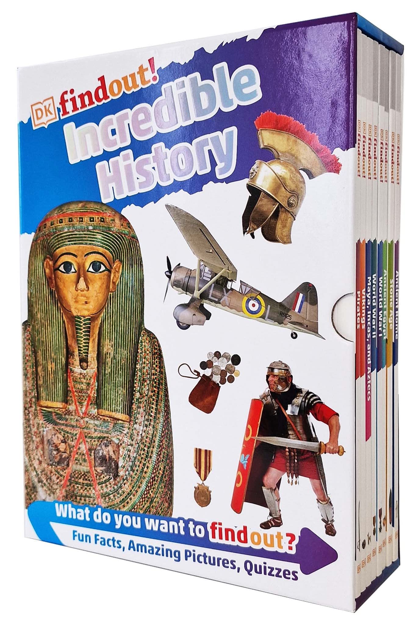 Buy DK findout!: Incredible History Collection 8 Books Box Set (Ancient ...