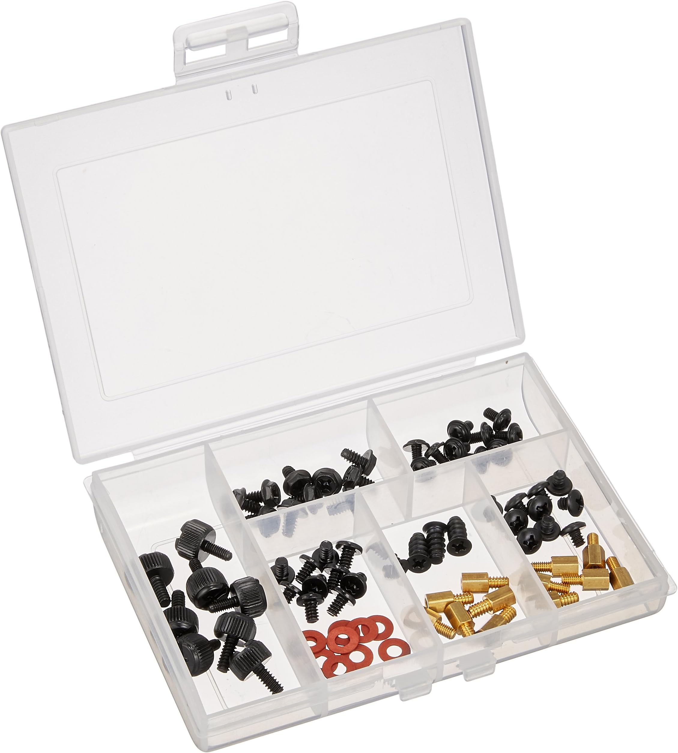 Amazon | アイネックス AINEX ネジセット ケース付 ブラック SCW-03BK | AINEX | パソコン用ネジ 通販