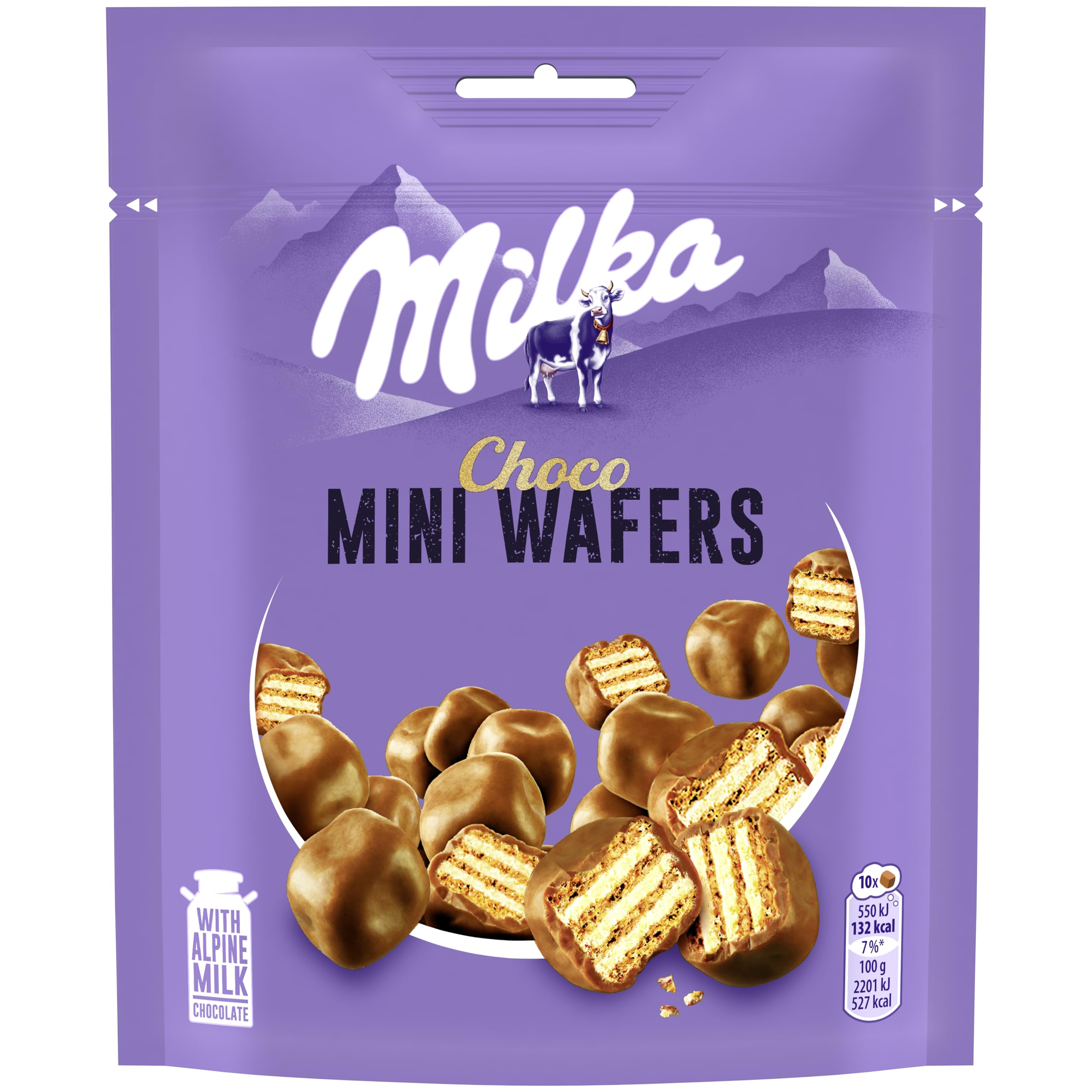 Milka, Mini Wafer, Wafer Croccante e Goloso in Formato Mini con una ...