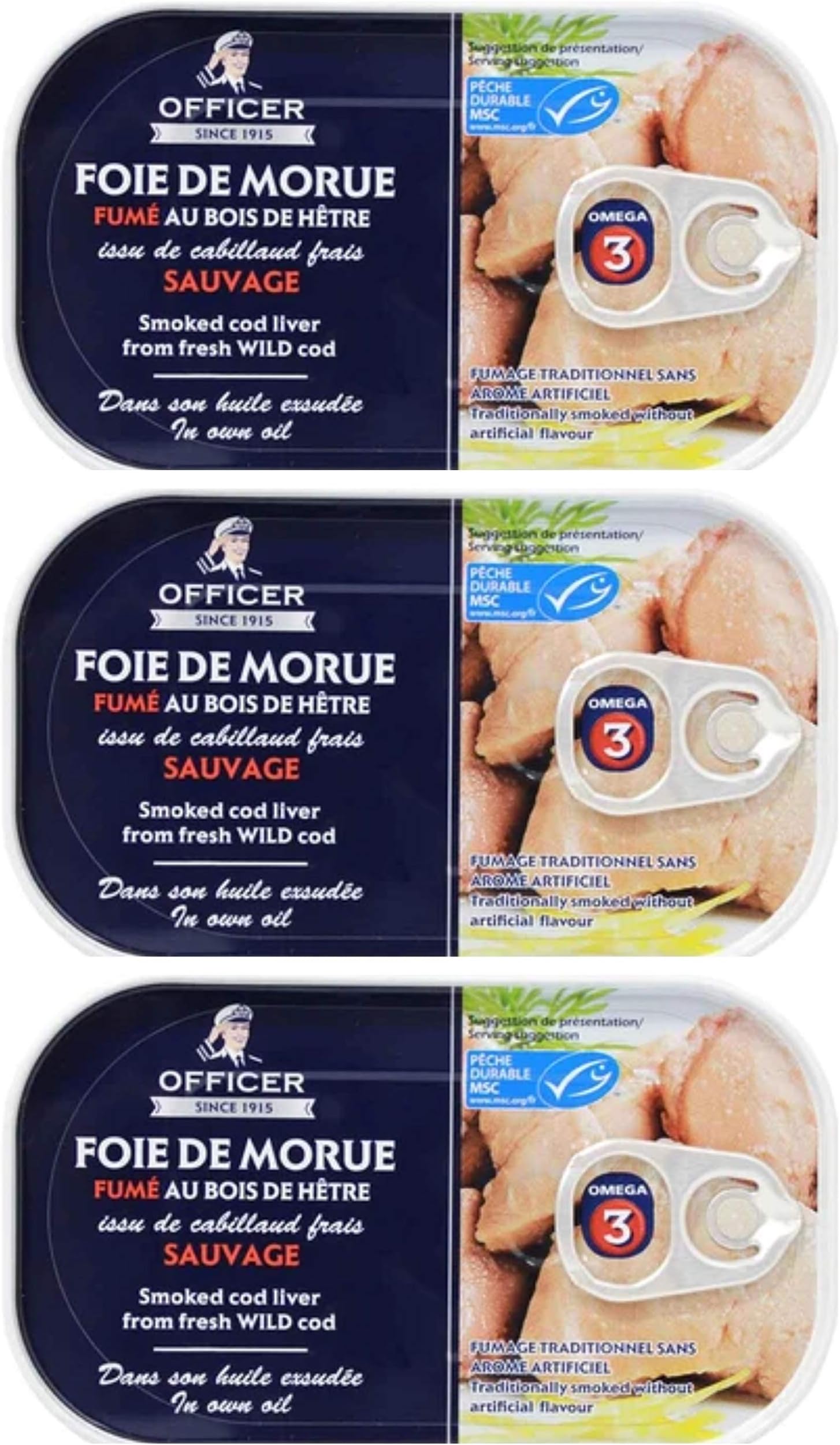 Amazon.com: Ican Icelandic Wild Cod Liver 4.06oz/115g Pack of 3 ...