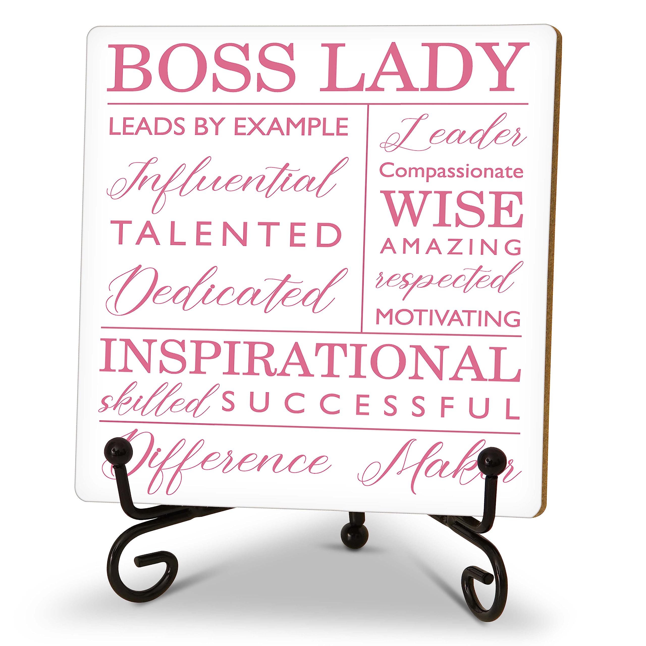 Amazon.com: Boss Lady Gifts for Women, Pink Boss Lady Office Decor ...