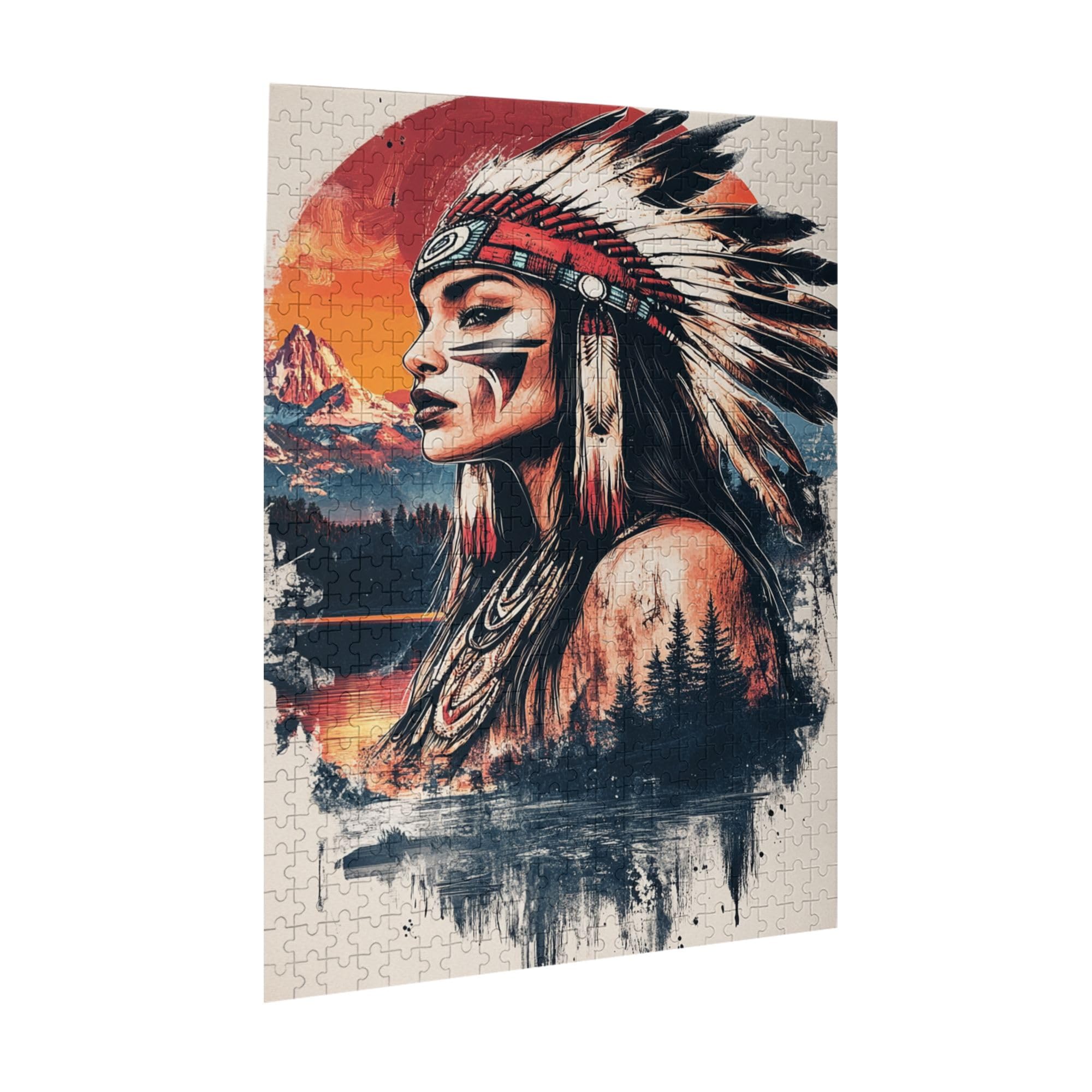 Native American Wooden Puzzle Wooden Jigsaw Puzzles | Liberty Puzzles