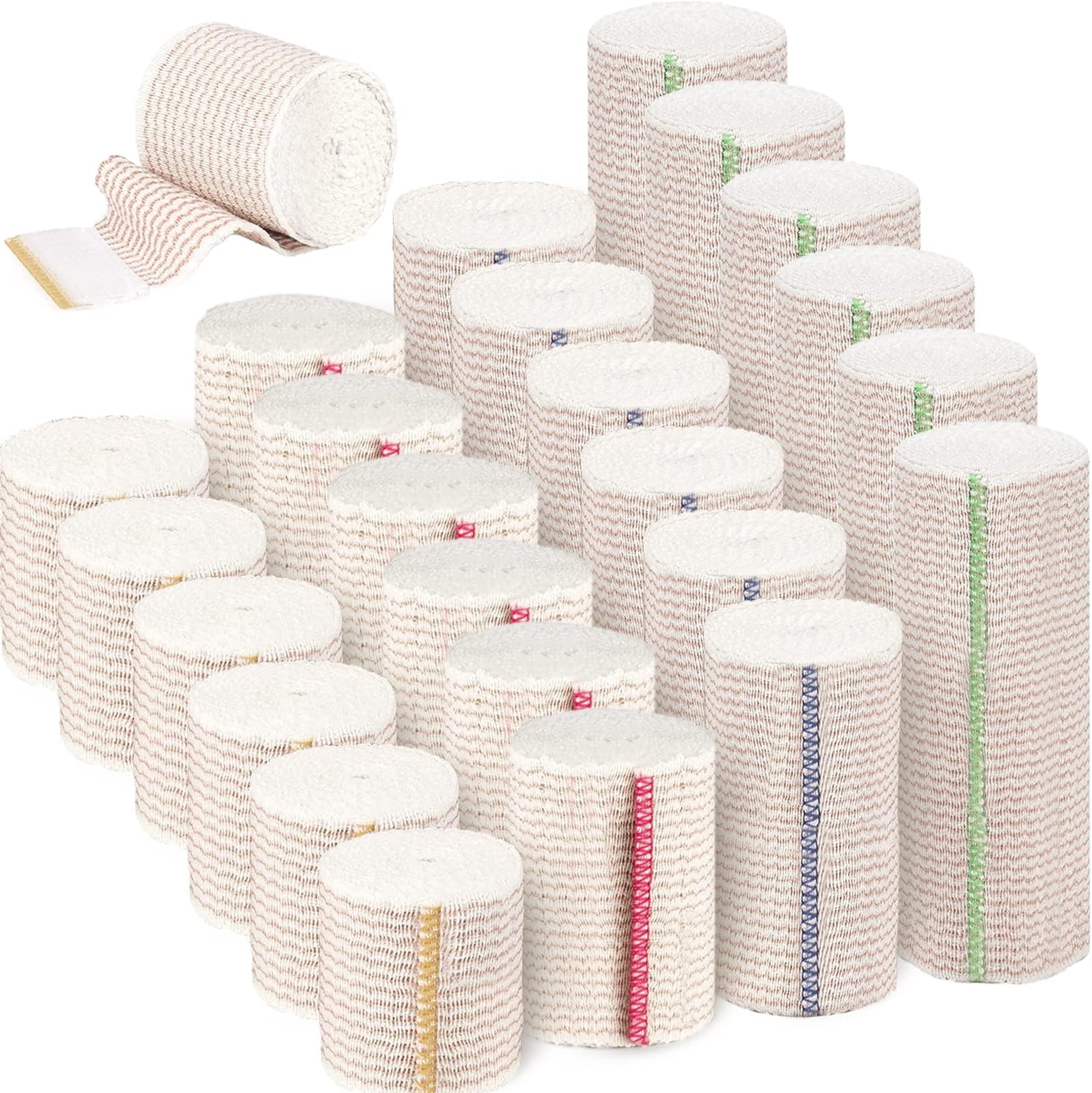 Amazon.com: 30 Pcs Elastic Bandage Wrap Compression Bandage with Self ...