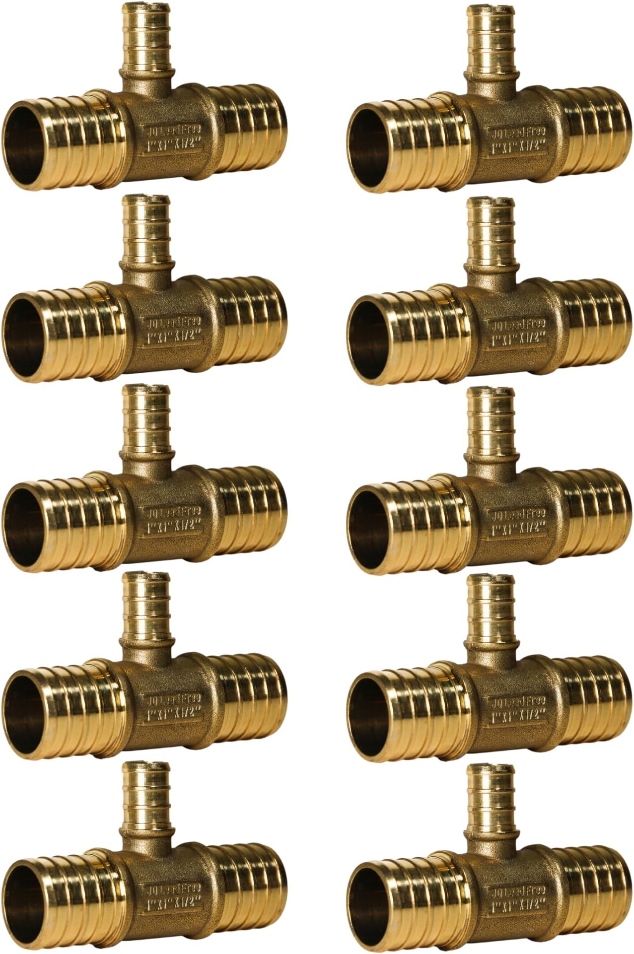 Amazon.com: 2 Pieces XFITTING 1" x 1" x 1/2" Pex Reducing Tee, Pex B ...