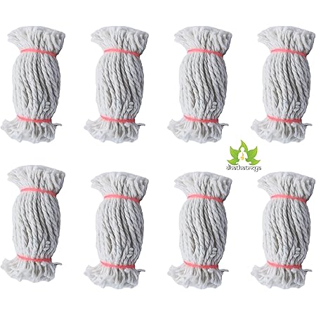 BNsons Lamp Wicks Vilakku thiri Nool thiri Cotton lint Wicks (White ...