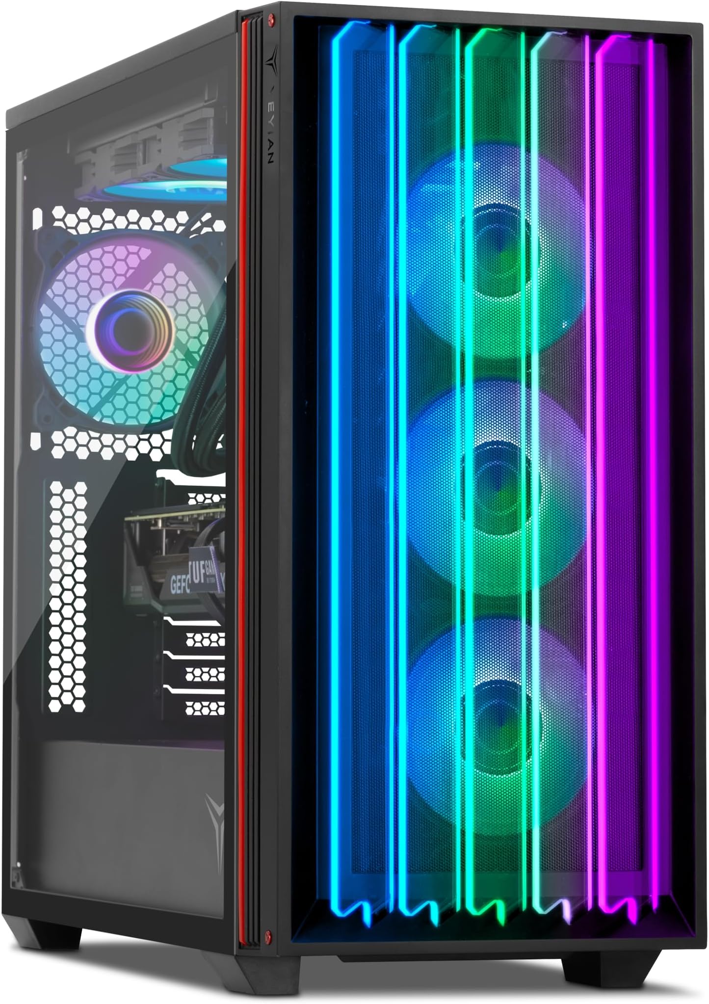 Amazon.com: YEYIAN Prebuilt Gaming PC Mirage,AMD Ryzen 7 7800X3D 4.2GHz ...