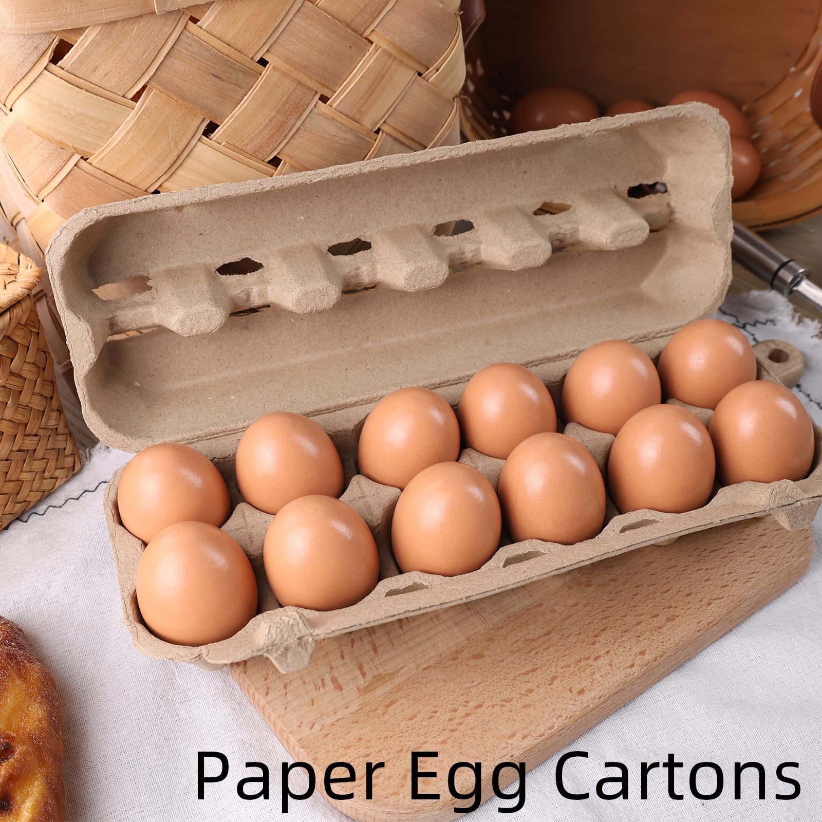 Snapklik.com : 24PCS Paper Egg Cartons, Pulp Egg Holder 12 Count Egg ...