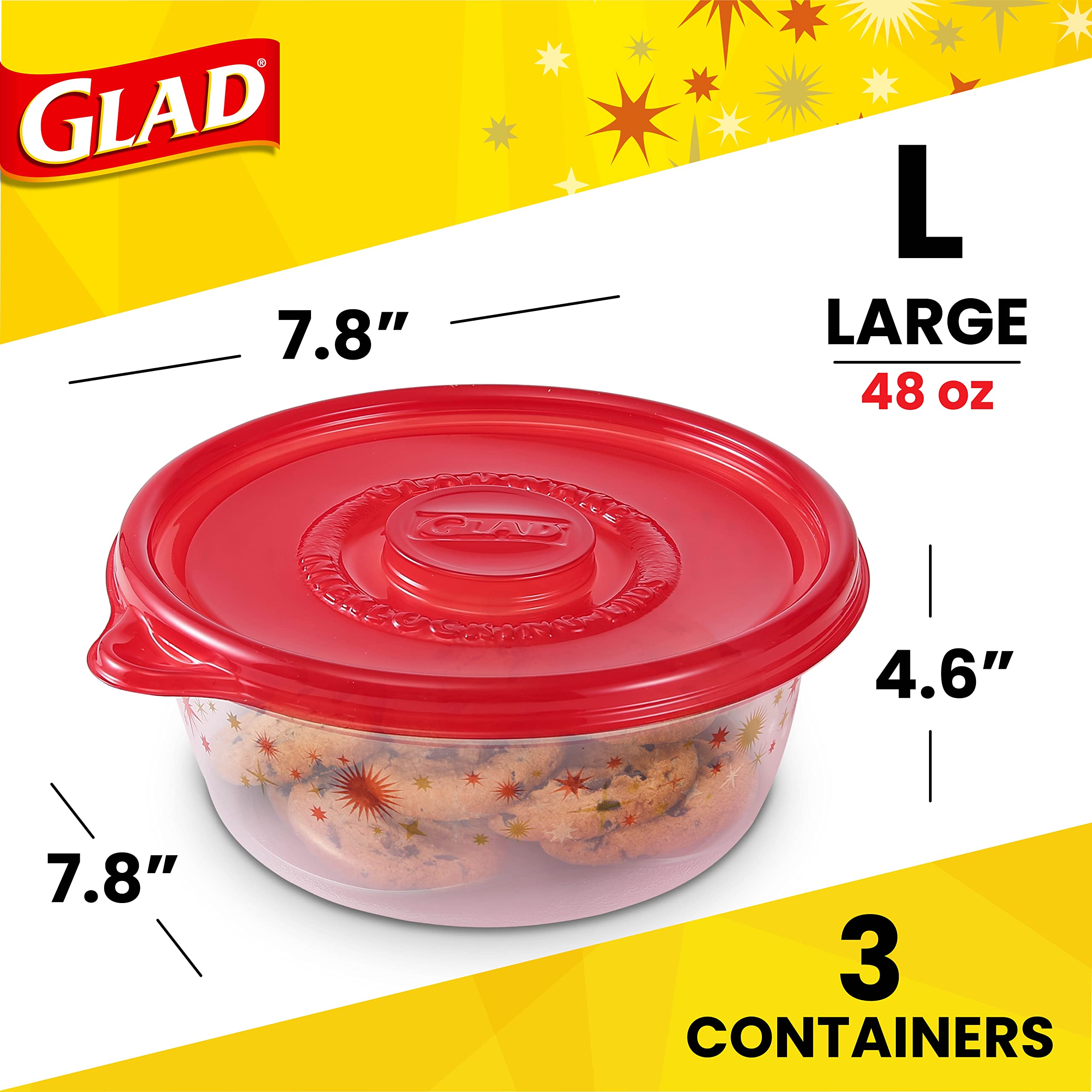 Glad Christmas Containers Snapklik.com : GladWare Holiday Food Storage