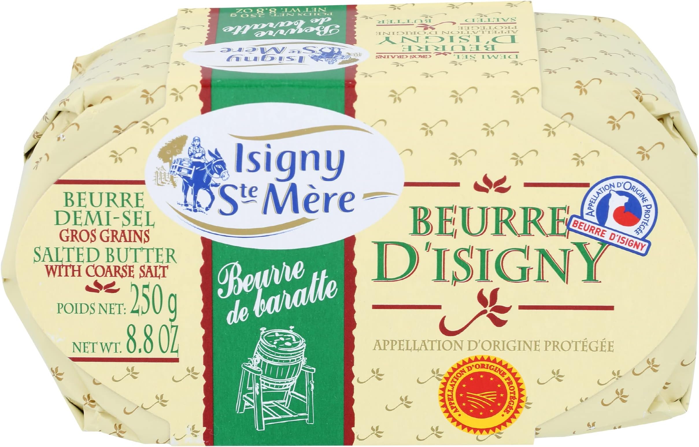 Amazon.com: ISIGNY STE MERE Salted Churned Butter, 8.8 OZ : Grocery ...