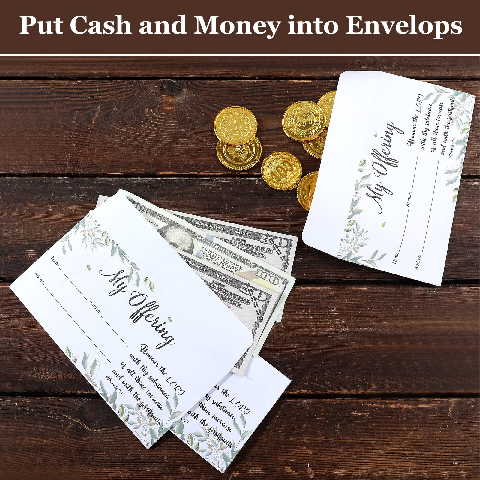 Snapklik.com : Woanger 500 Count Tithes And Offering Envelopes For Church Donation Envelope Bill ...