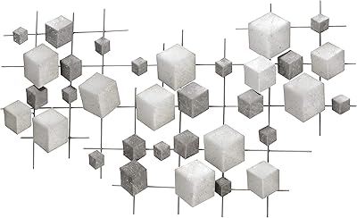 Amazon.com: Newhill Designs Art Deco Shapes 43 1/2" Wide Metal Wall Art ...