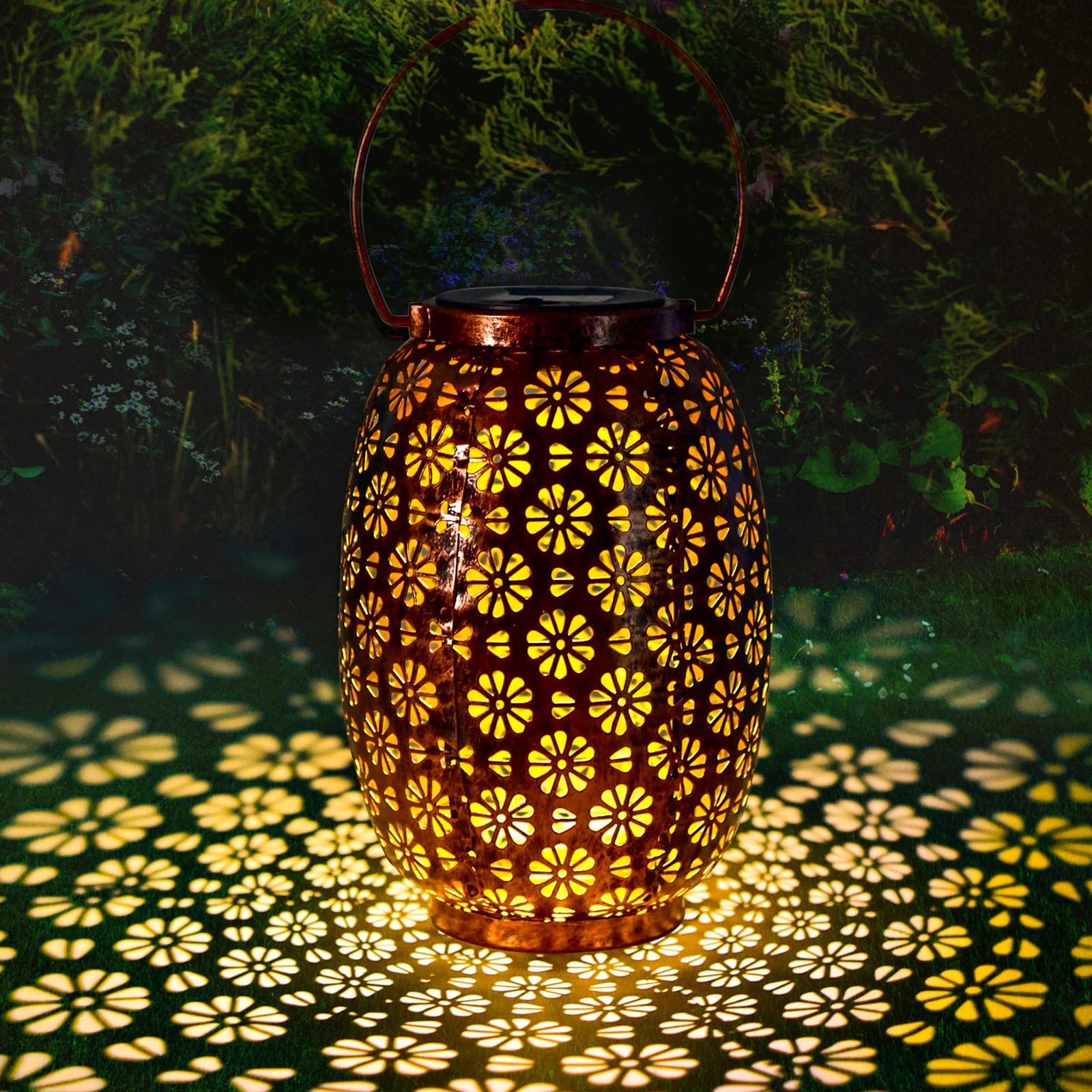 Old Western Solar Lanters Boho Navy Outdoor Solar Lanterns, 20cm 2