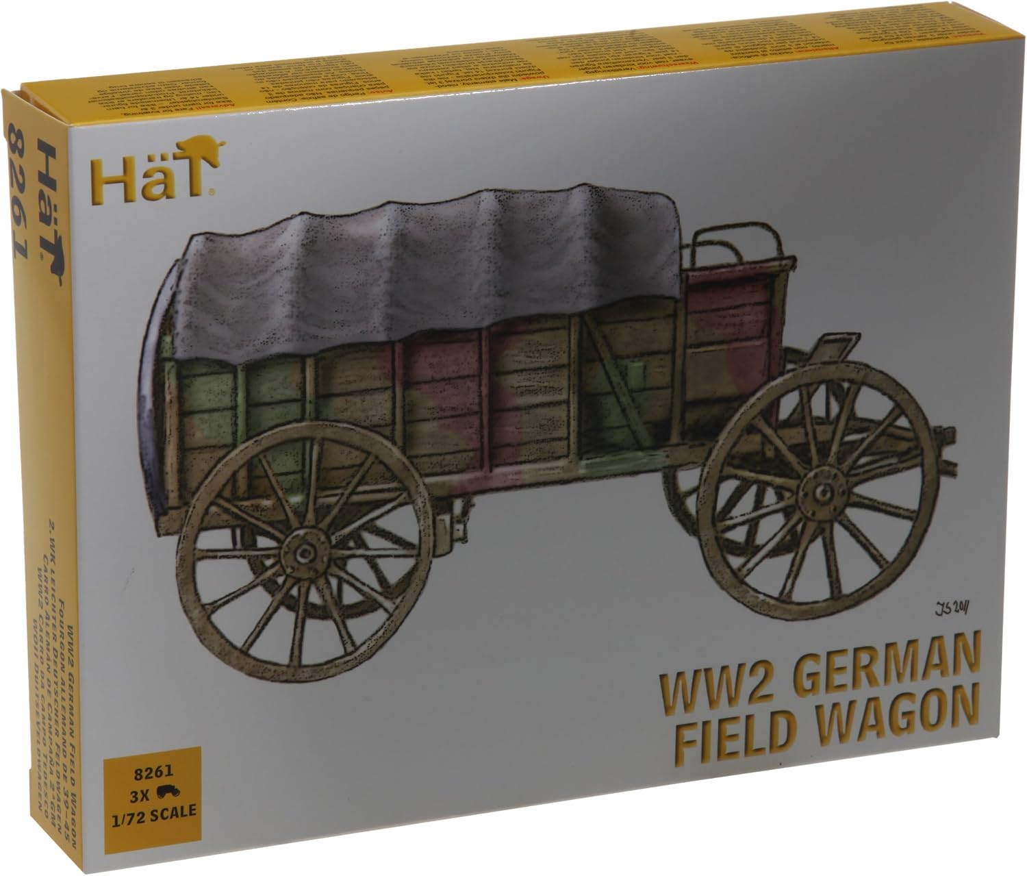 Hat Industrie 1/72 WWII German Horse Drawn Field Wagon #8261 : Amazon ...