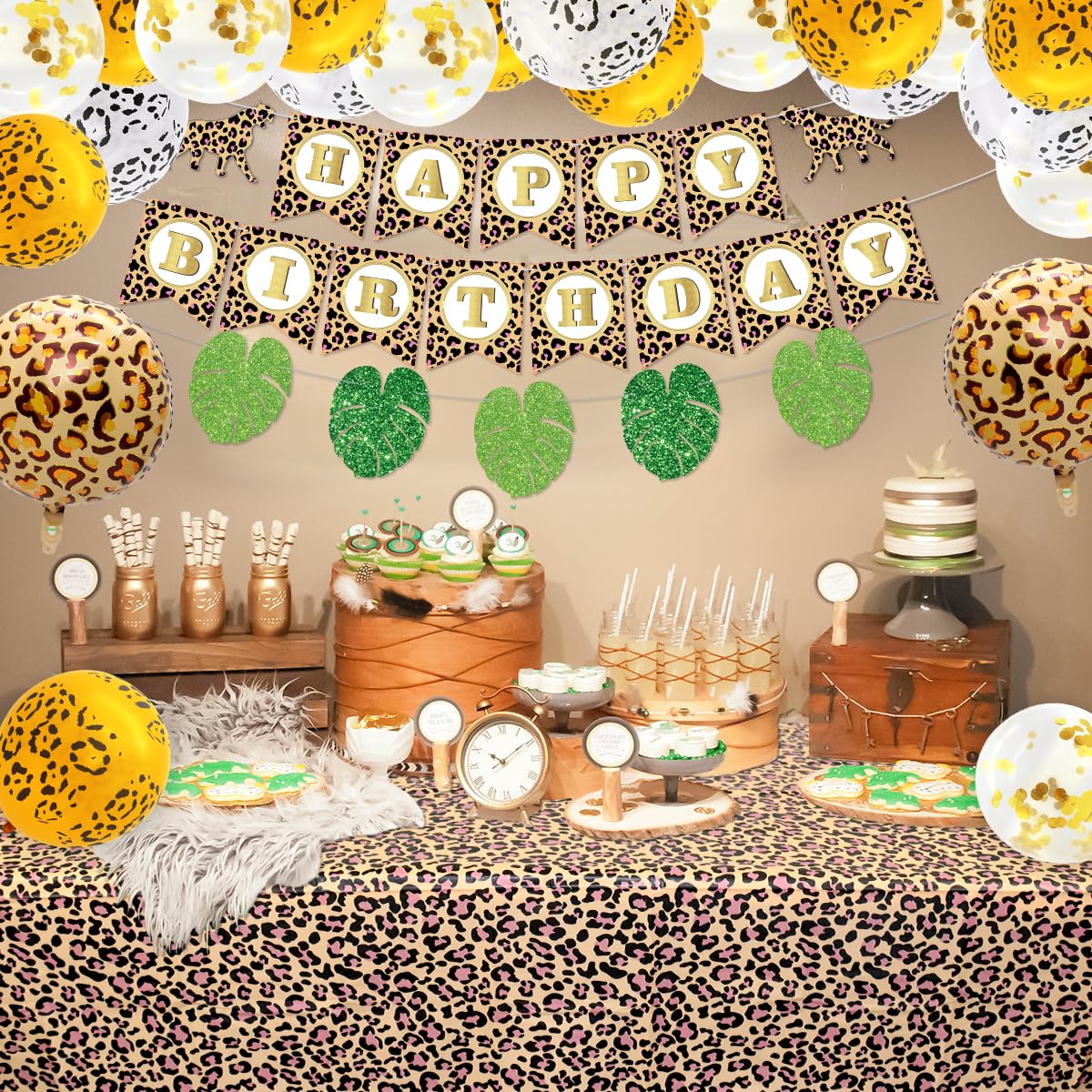 Cheetah Print Birthday Decorations LEOPARD PRINT PARTY CUPS