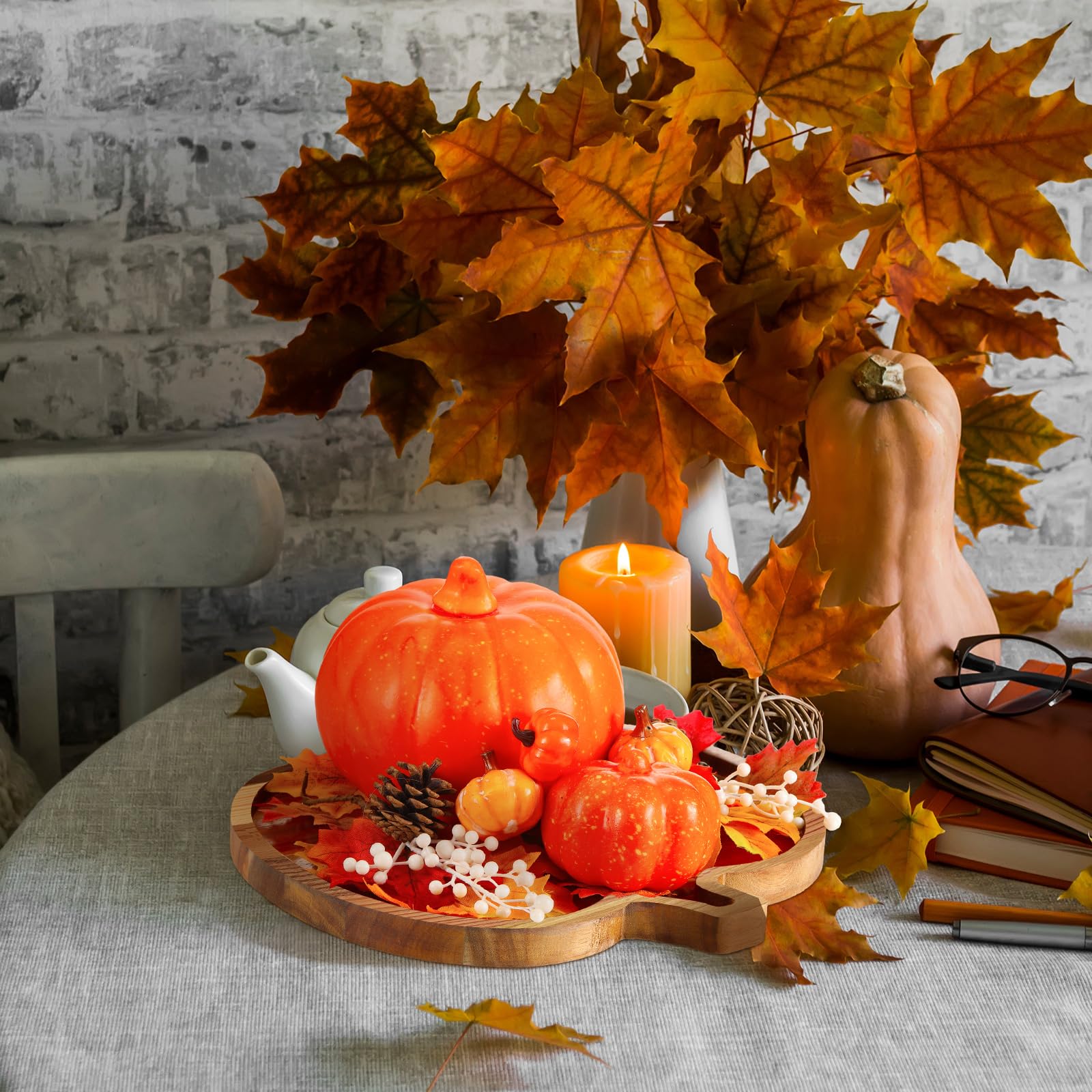 Snapklik.com : Colingmill 2 Pcs Fall Charcuterie Board Fall Wooden ...