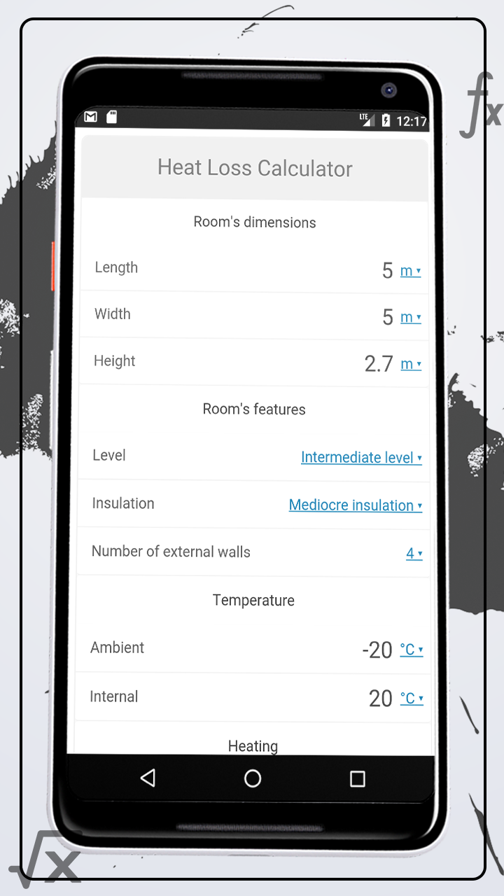 Heat Loss Calculator - App on Amazon Appstore