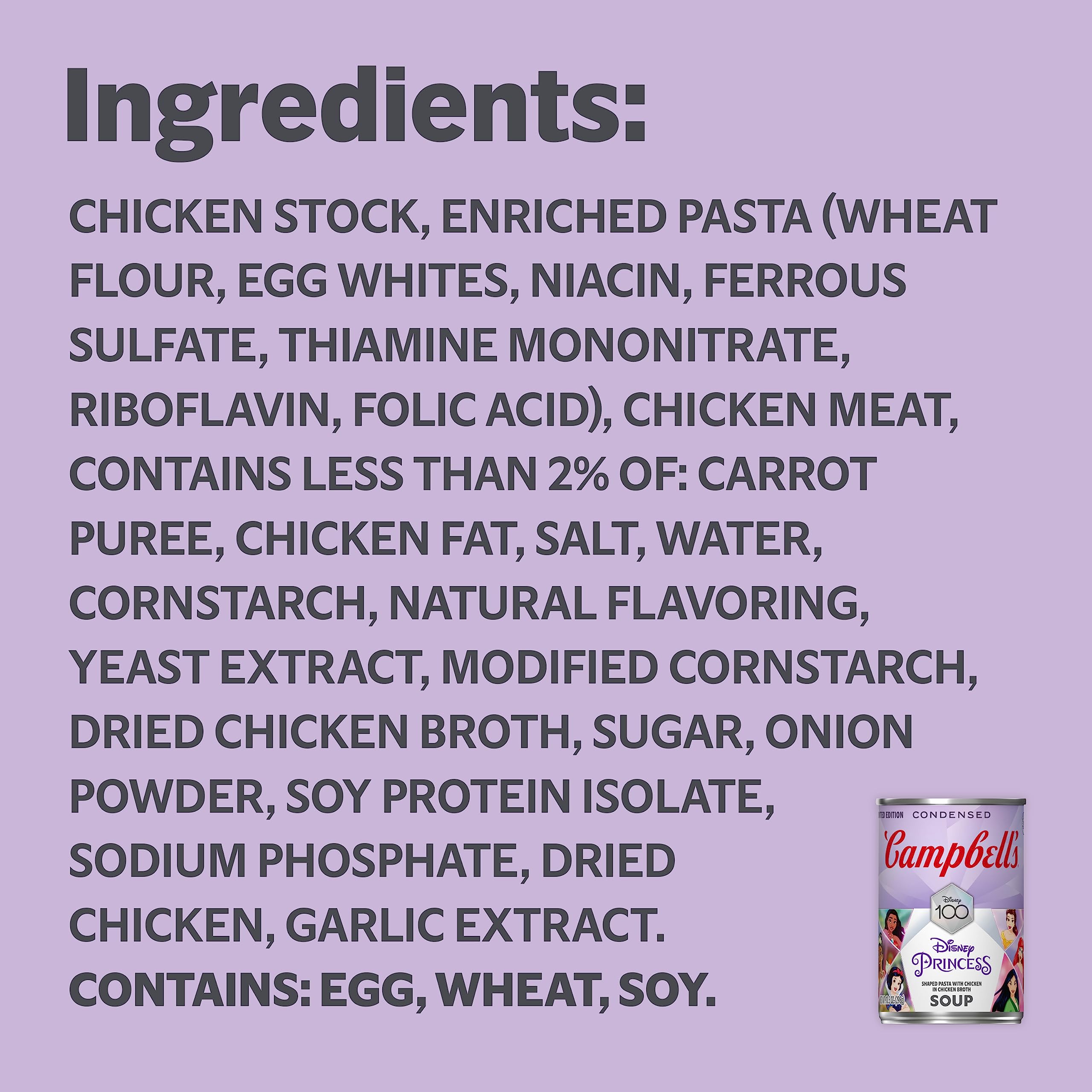 Snapklik.com : Campbells Condensed Chicken Soup, Disney Princess Shaped ...