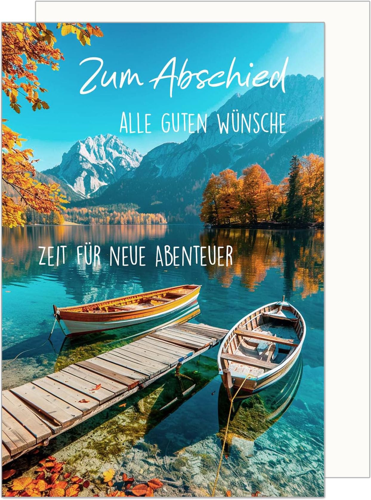 DIN A4 Abschiedskarte, Karte zum Abschied von Kollege und Kollegin ...