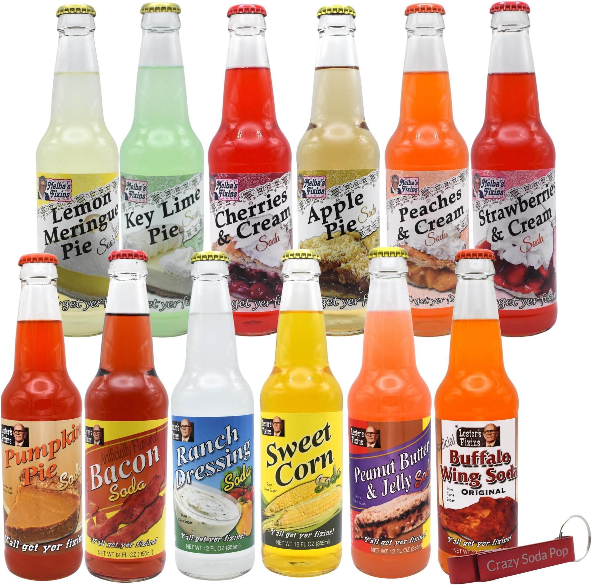 Amazon.com : Lester and Melba's Fixins Soda | 12 Pack of Unique and ...