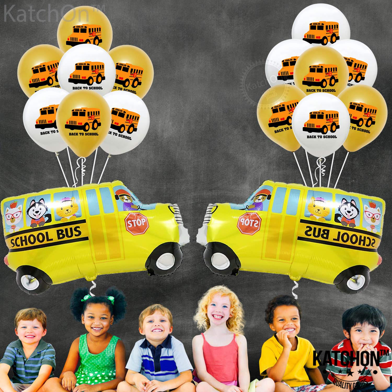 Back to School Balloons for School Bus Party Supplies - Back to School ...