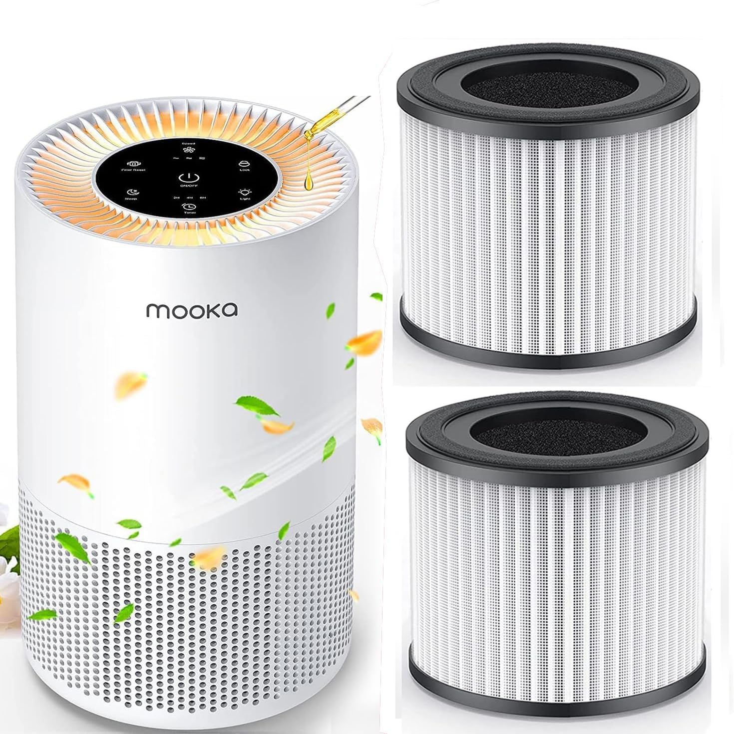 Amazon.com: Air Purifier and 2Pack Filter Combo, Air Purifiers for Home ...