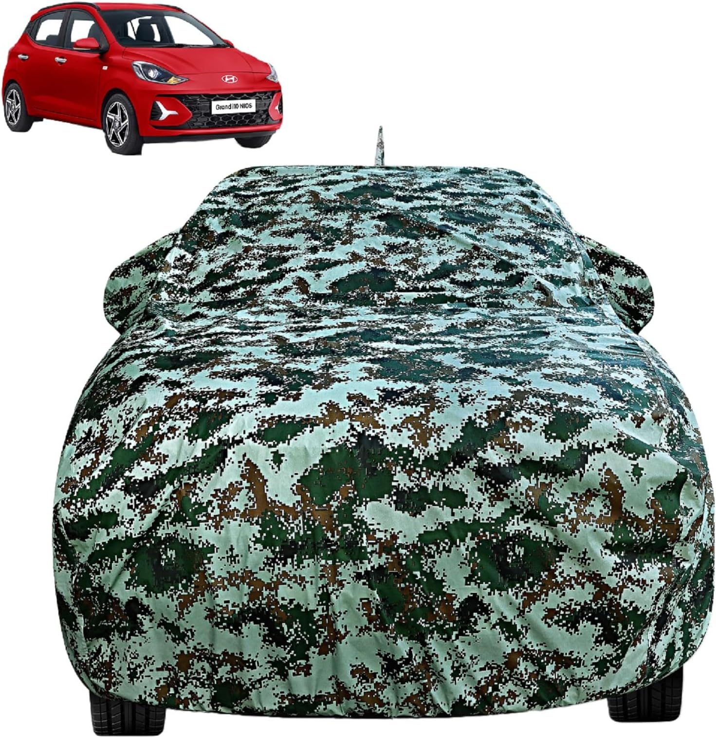 Autofact 100% Waterproof Car Body Cover Compatible with Hyundai i10 ...