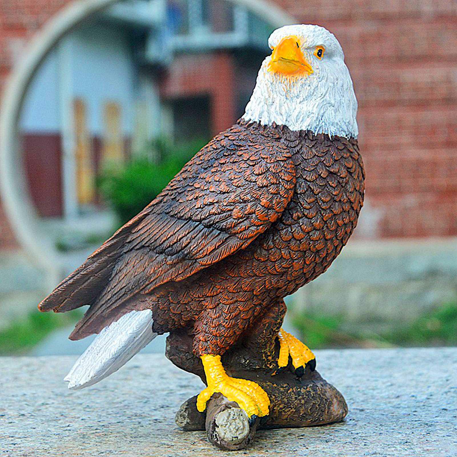 Patriotic Eagle Figurines Bald Eagle Statue, Resin Bald Eagle Statue