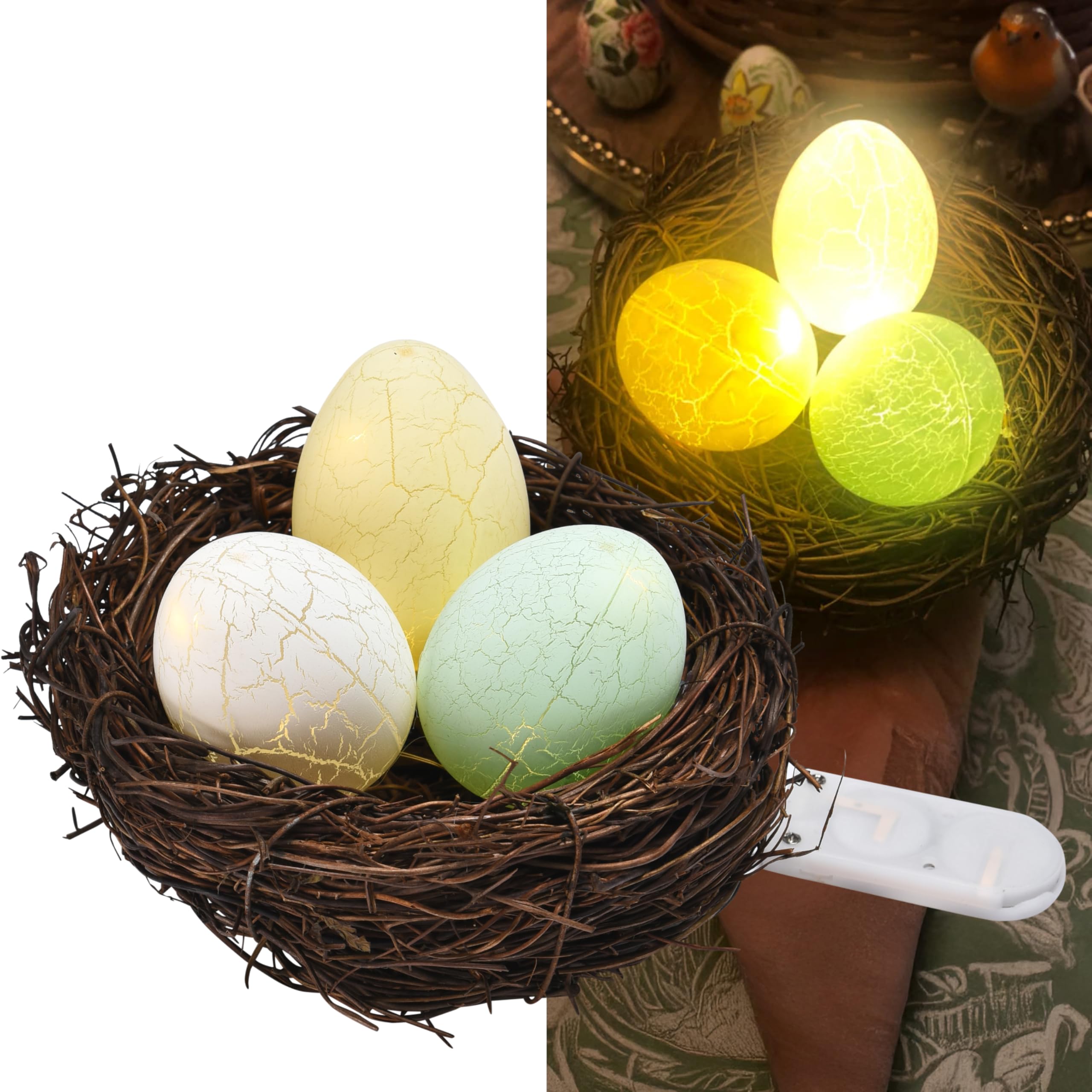 Amazon.com: Light Autumn Artificial Bird Nest - Decorative Bird Nests ...