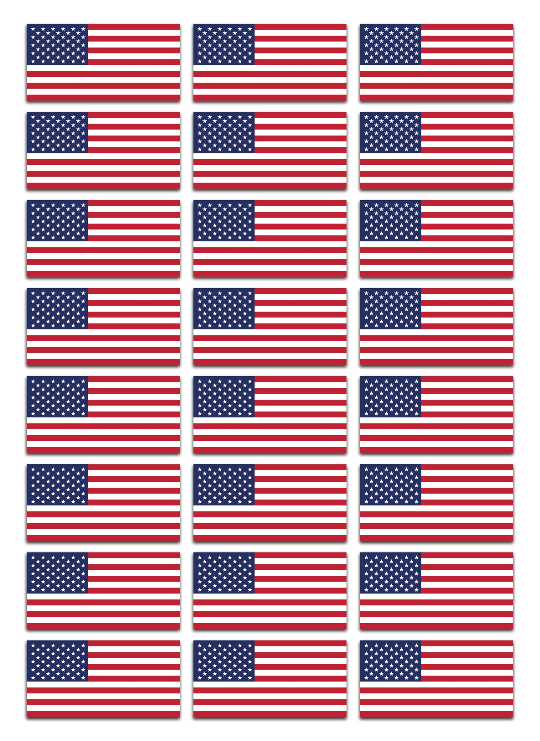 Amazon.com: Sticky Expressions | American Flag Hard Hat Stickers (24 ...
