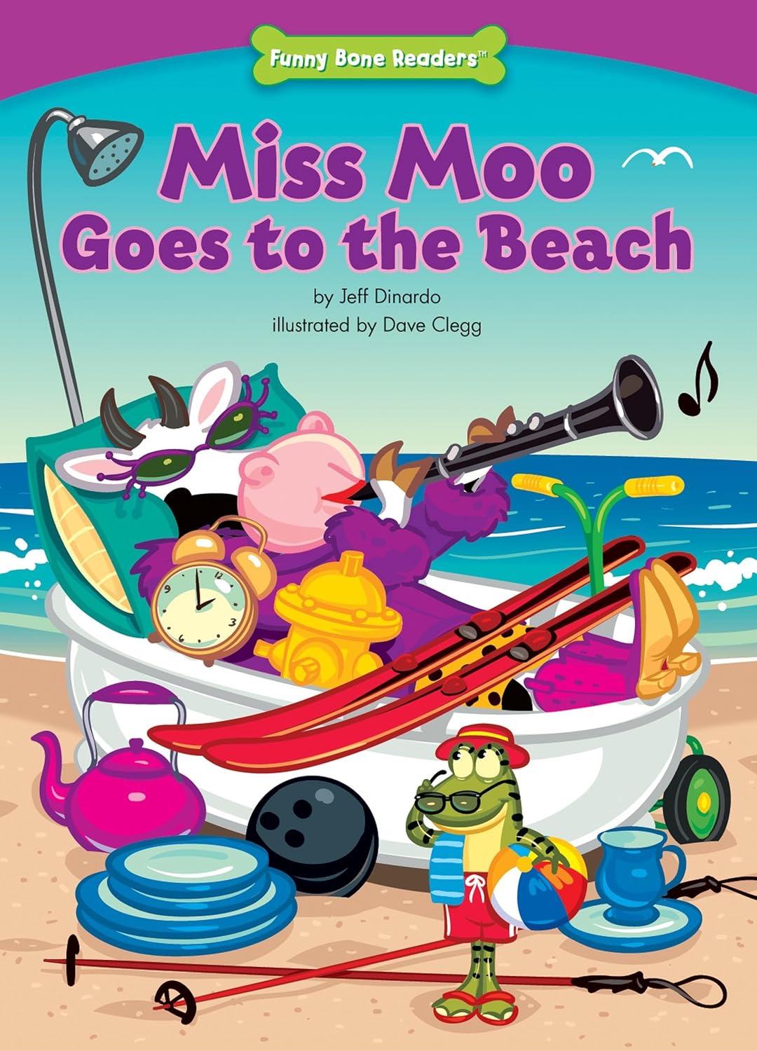 Amazon.com: Miss Moo Goes to the Beach (Funny Bone Readers ...