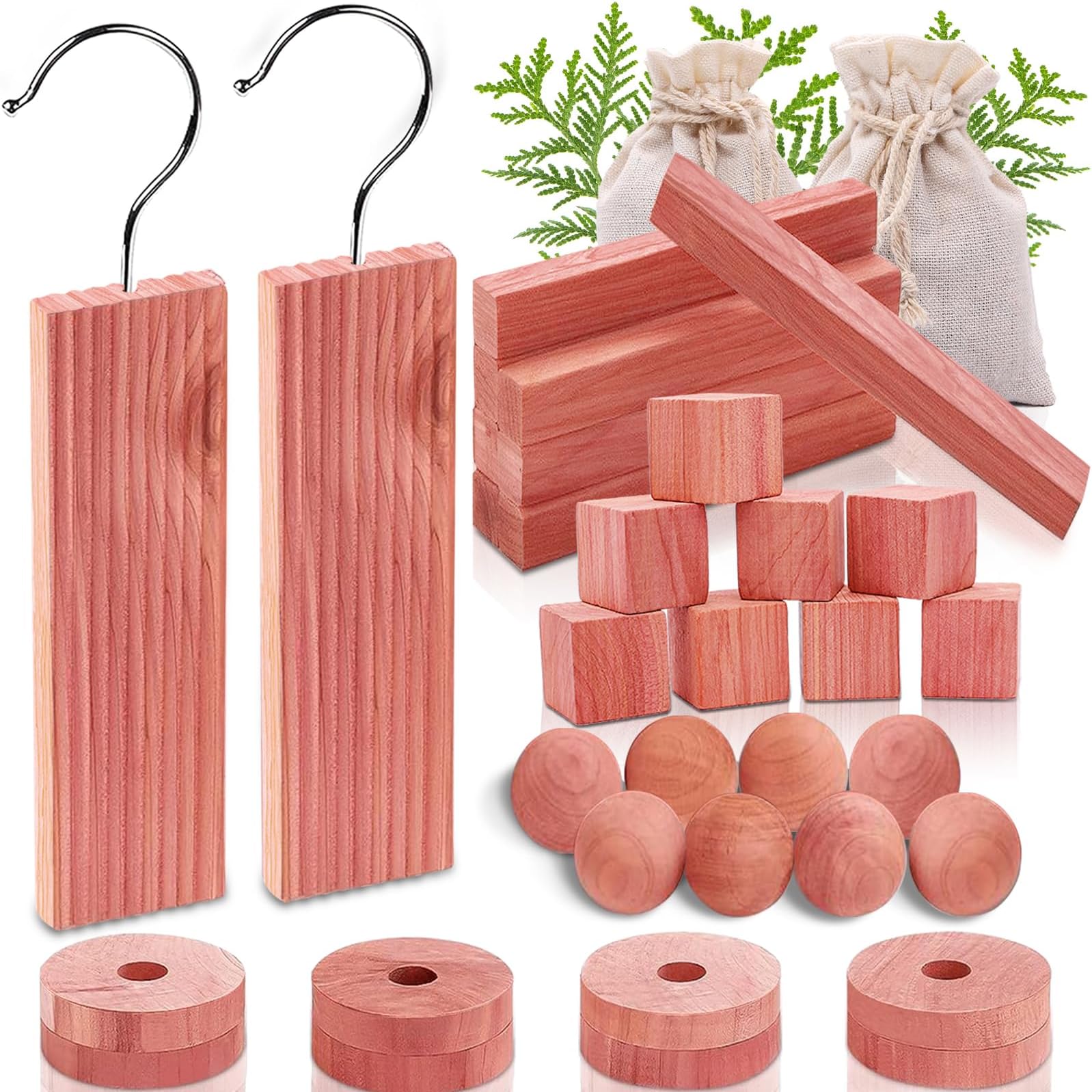 Amazon.com : ecoKiwi Cedar Balls 75 Pack - Cedar Blocks for Clothes ...
