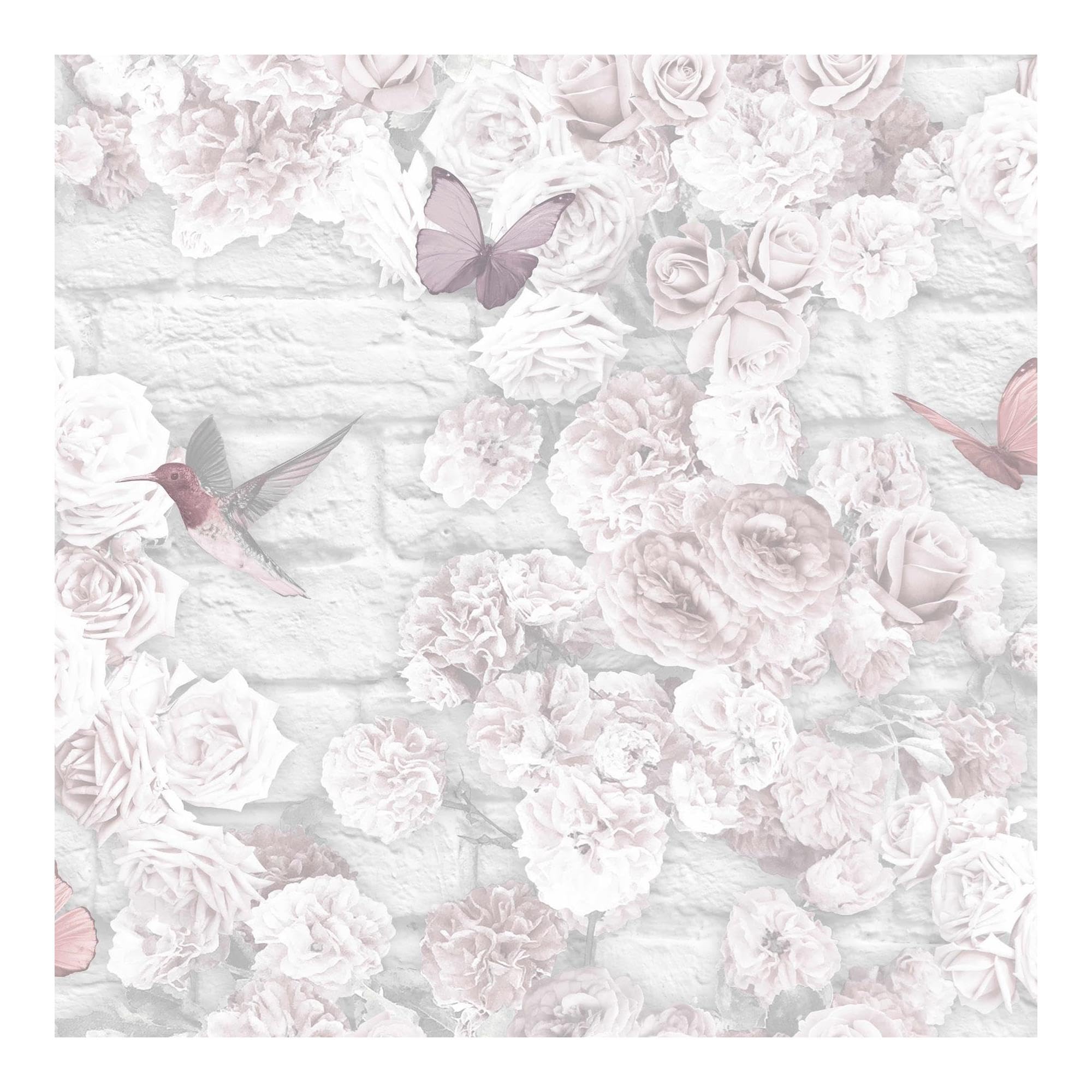 Superfresco Easy Pink Flower Wall Floral Wallpaper - Pink & Light Pink ...