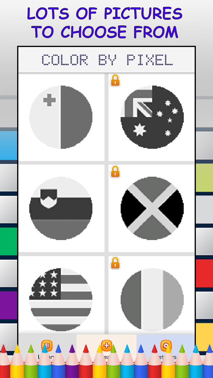 World Flag Badges Color by Number - Free Pixel Art Game - Coloring Book ...