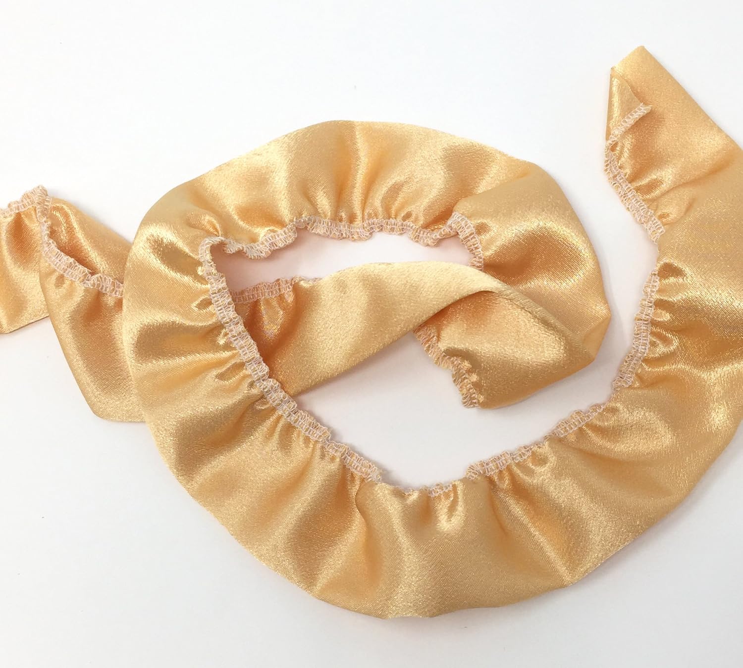 Amazon.com: Handmade 2" Gold Satin Ruffle Trim 3 yards